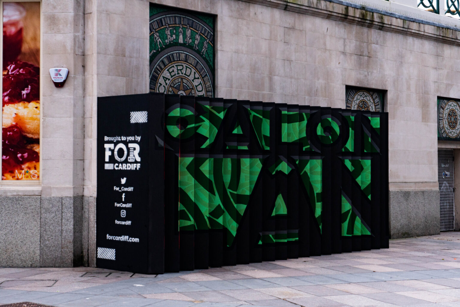 New city centre installation celebrates Wales’ iconic sporting anthems ...