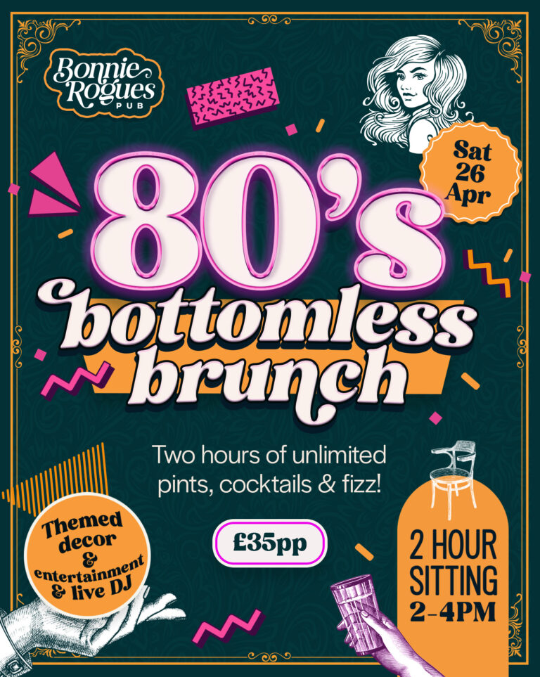 Bonnie Rogues 80s Bottomless Brunch